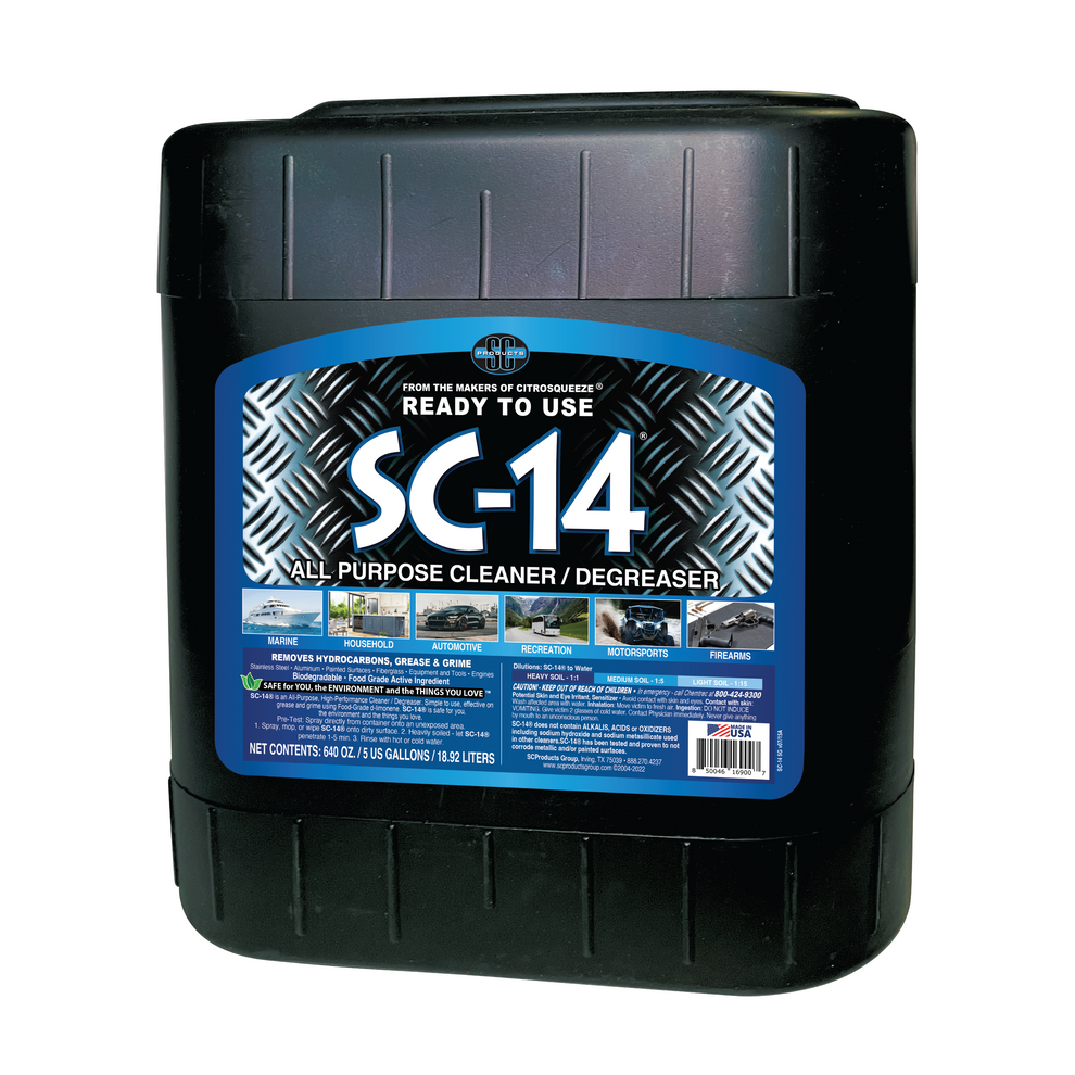 SC-14® All Purpose Cleaner / Degreaser 5 Gallon – SC PRODUCTS